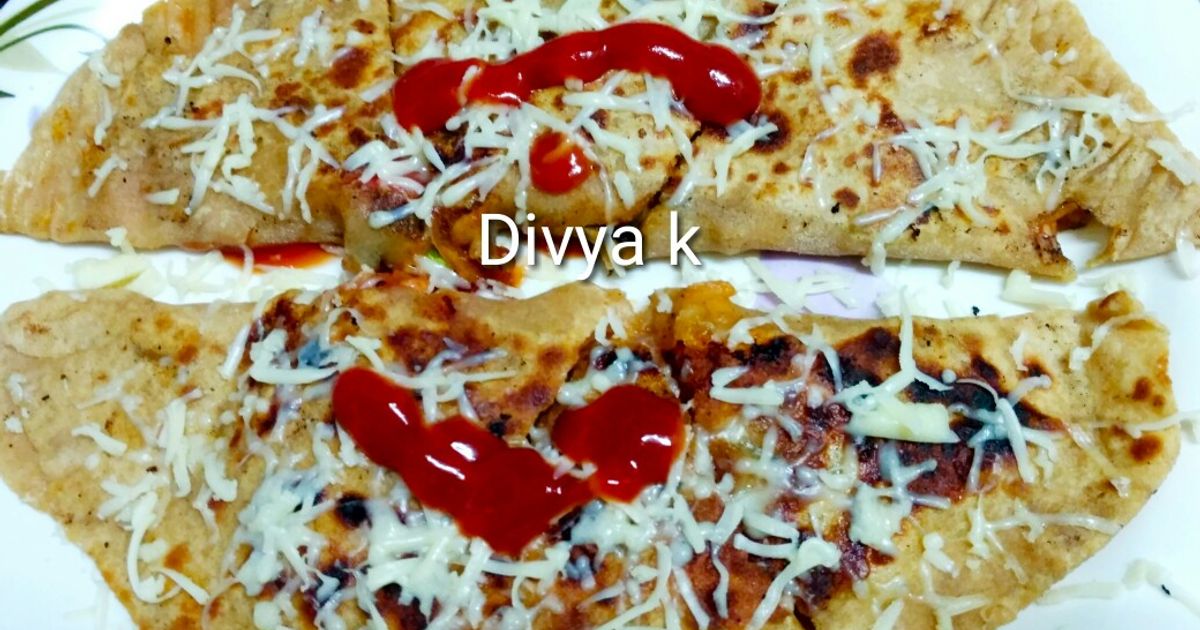 Tava Roti Pizza Recipe by Divya Konduri - Cookpad