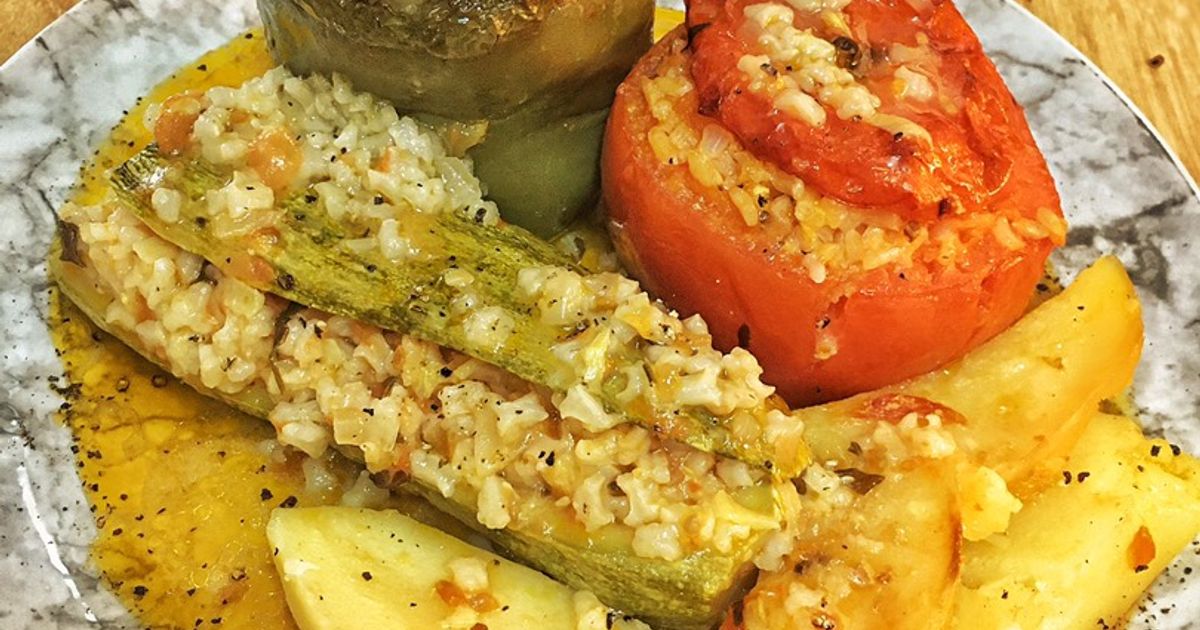 γεμιστά ένας κήπος στο πιάτο σας 🫑🍅🍃 Συνταγή από τον/την Valentini ...