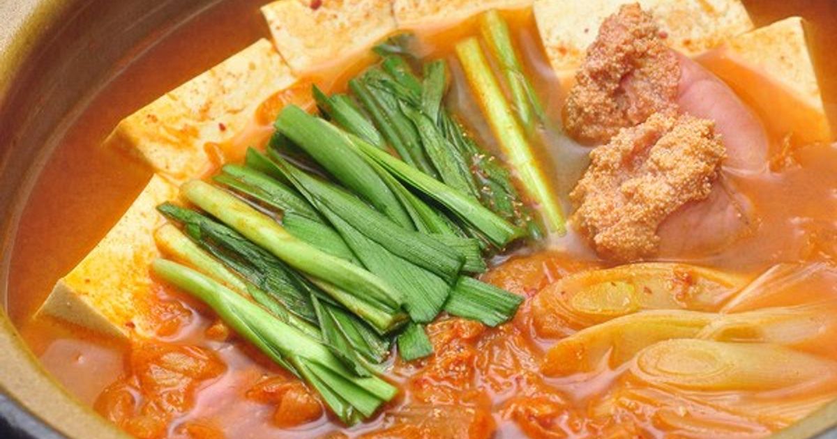 Korean Cuisine Kimchi Jjigae With Tarako Recipe By Cookpad.Japan