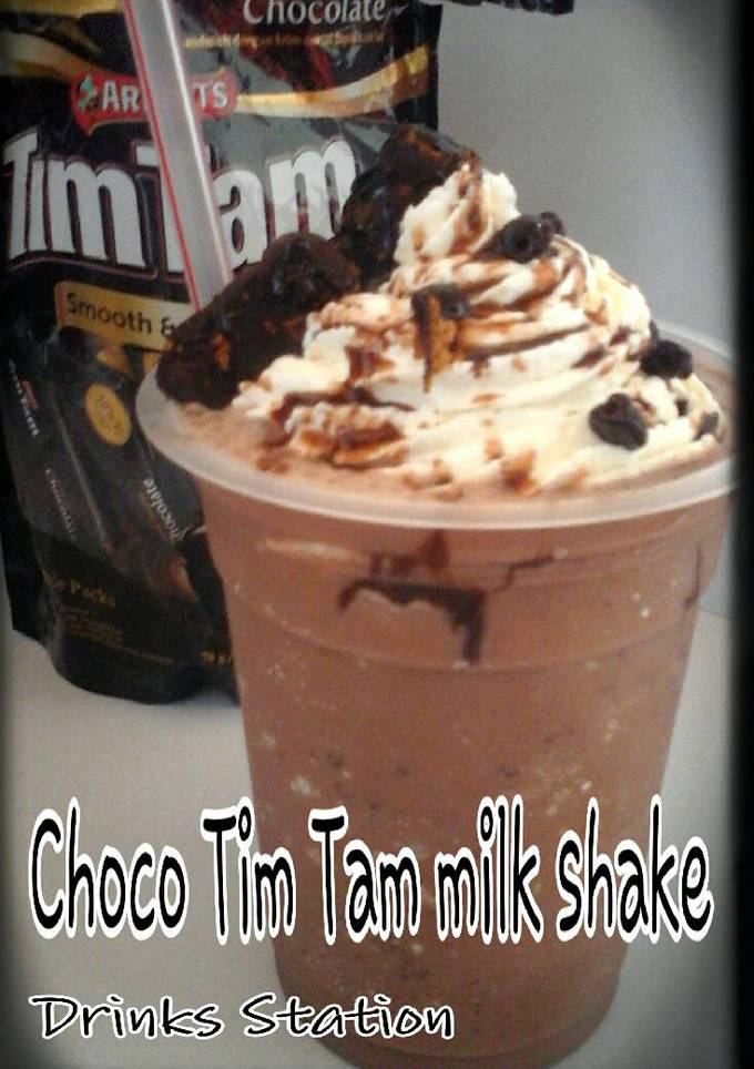 Resep Choco tim tam milk shake oleh Fei_Hung - Cookpad