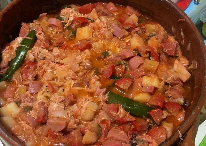 Discada de pollo sencilla Receta de Marcee Morales- Cookpad