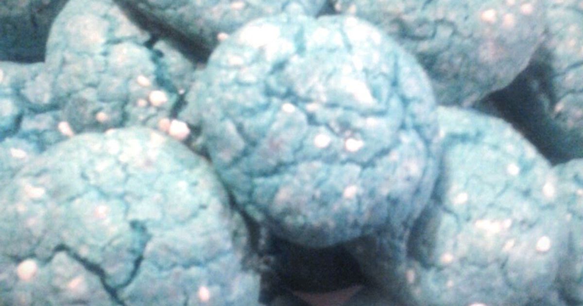 Blue Gooey Butter Cookies!!! Recipe By Alisha