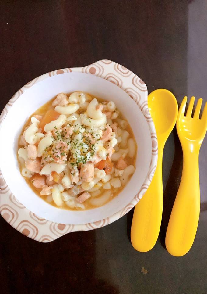 Resep MPASI 11M+ Salmon Macaroni and Cheese oleh Anggarani Paramita ...