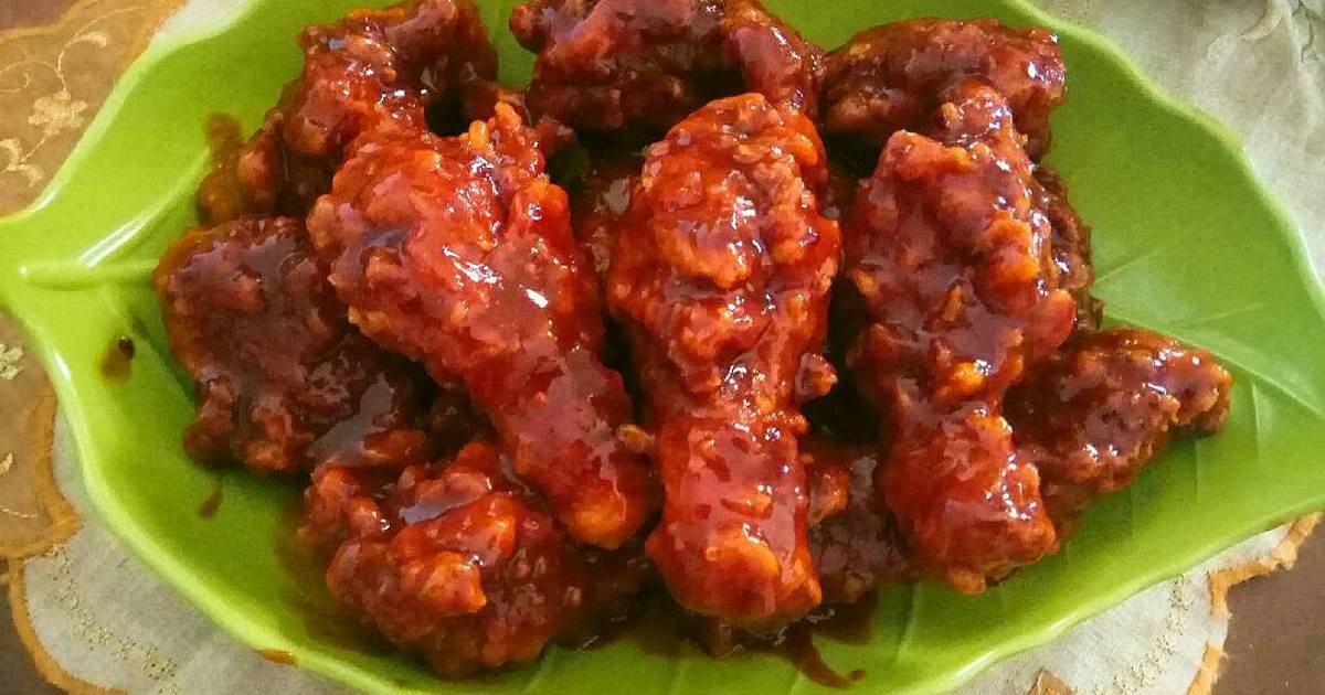 Resep Spicy Chicken (ayam saos pedas) oleh Nazhifani Lubis - Cookpad