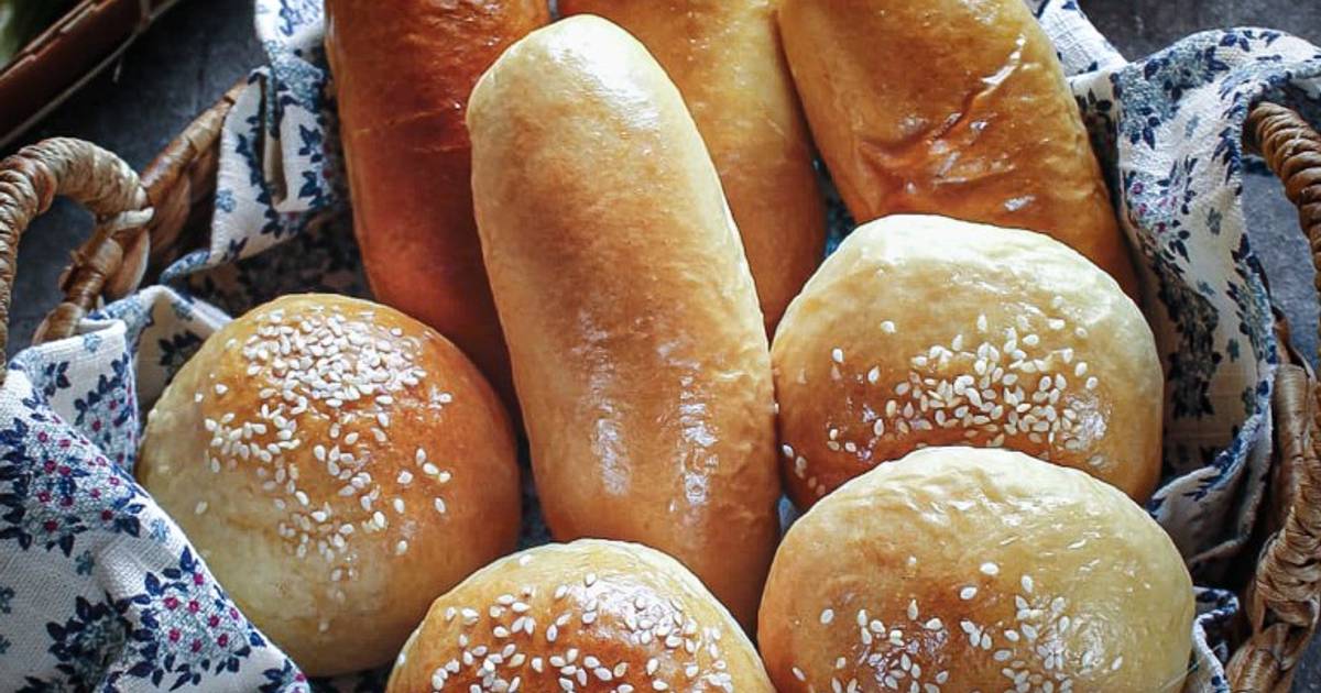 Resep Roti Burger Homemade oleh Putrie - Cookpad