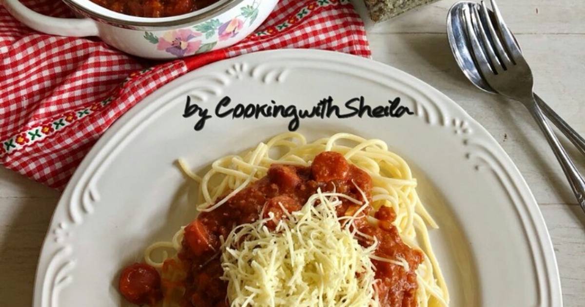 6 resep filipino spaghetti enak dan mudah - Cookpad