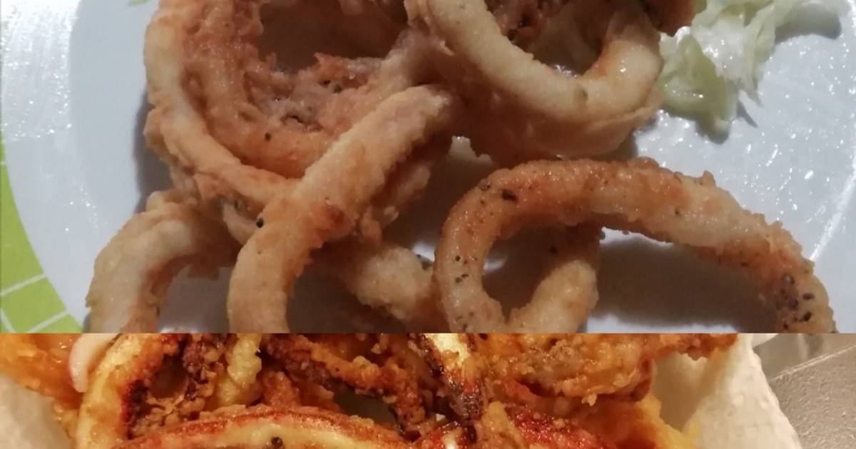 Tentaculos de calamar fritos - 12 recetas caseras- Cookpad