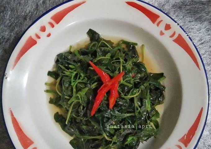 Resep Cah Bayam Bawang Putih oleh Anatasia Apri - Cookpad