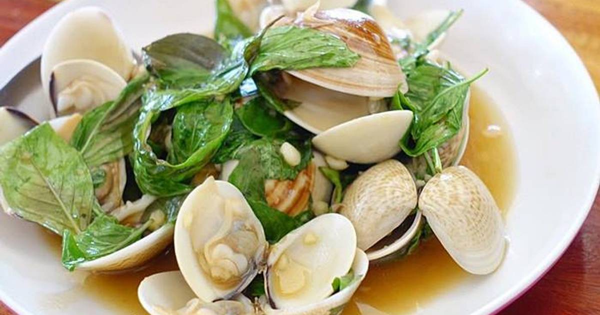 รวมสูตรหอยตลับผัดโหระพา ทำตามได้ง่ายๆ อร่อยไม่แพ้ร้าน