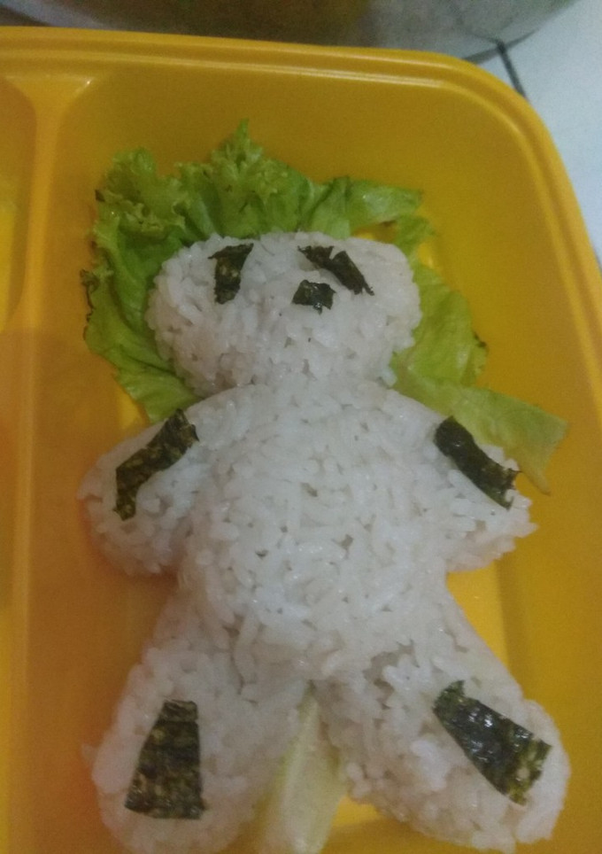 Resep Nasi Uduk Wajan (Bento Panda) oleh Vheeee - Cookpad