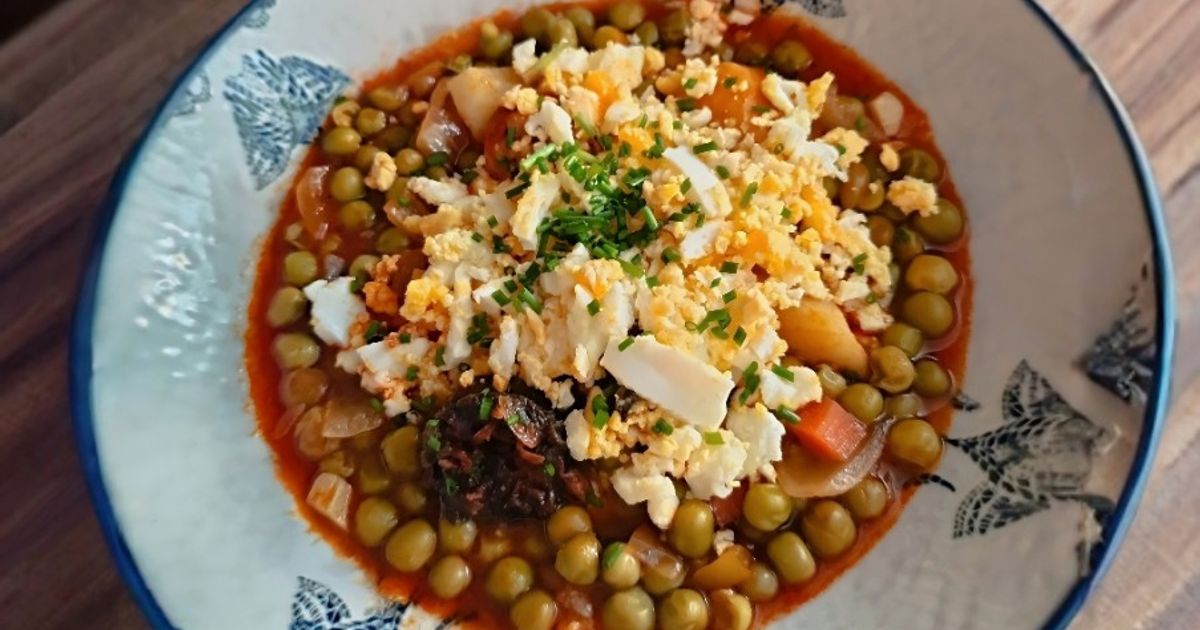 Pea Stew 🫛💚 // Spanish Pea Soup Recipe By Lastochka