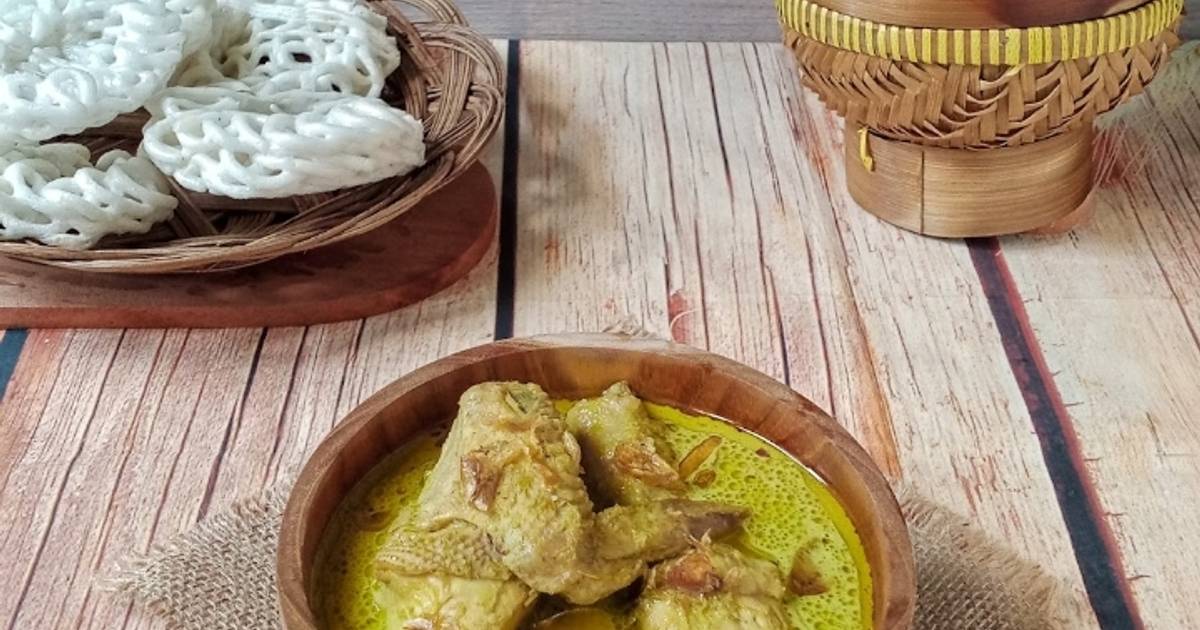 Resep Opor Ayam Kuah Kuning Oleh Evana Tati Cookpad