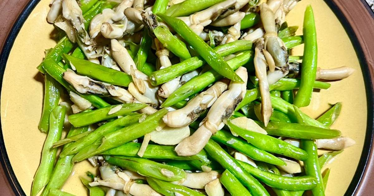 Cách Làm Món Đậu Cove Xào Ốc Móng Tay của Emily Luu - Cookpad