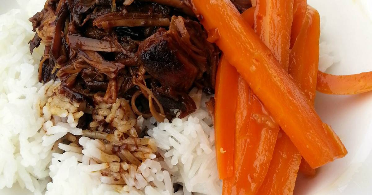 Pulled Pork On Rice Recipe by Lyii G - Cookpad