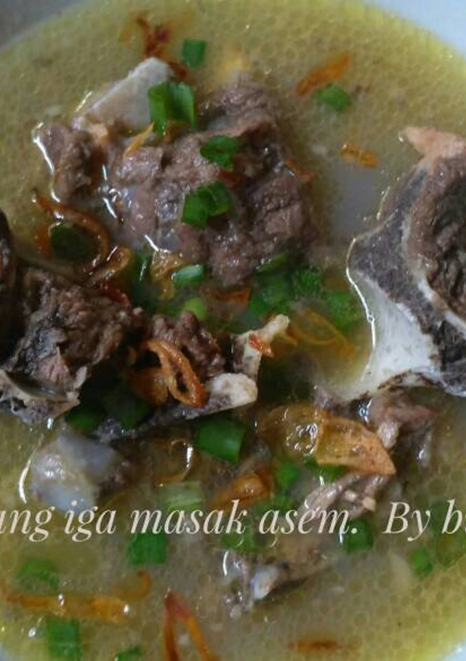 Resep Tulang Iga Masak Asam By Bubu #Ketopad Cp Anekasoup oleh By Bubu ...