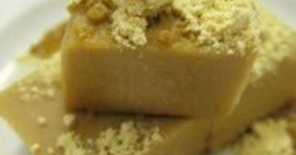 Roasted Soy Flour And Milk Agar Agar Recipe By Cookpad.Japan