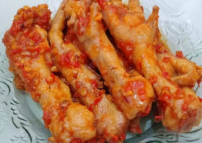 Resep Ceker Mercon oleh Hanisa Rinda Putri Pramukaningtiyas - Cookpad