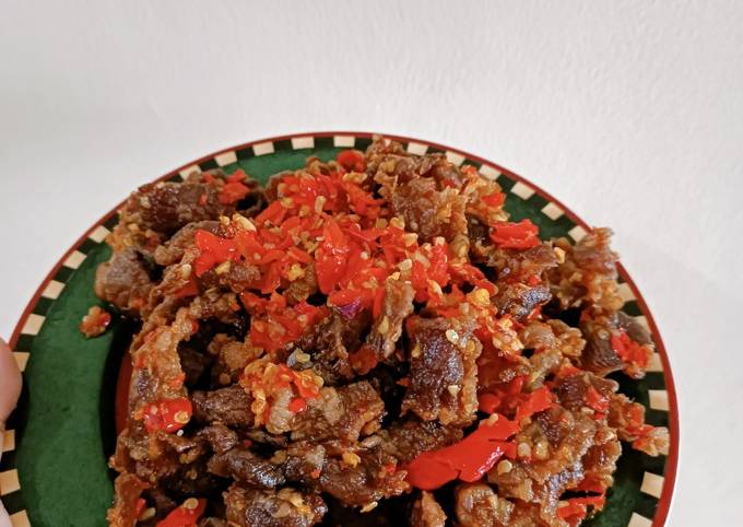 Resep Dendeng Sapi Balado - Beef Slice Sukiyaki oleh MommyOdesya - Cookpad