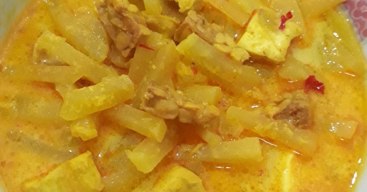 Resep lontong sayur labu siam sederhana rumahan enak dan mudah - Cookpad