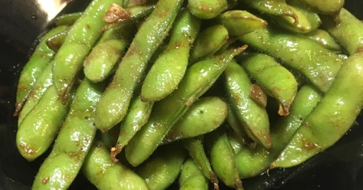 Spicy Stir Fried Edamame Recipe by ハニ松 - Cookpad