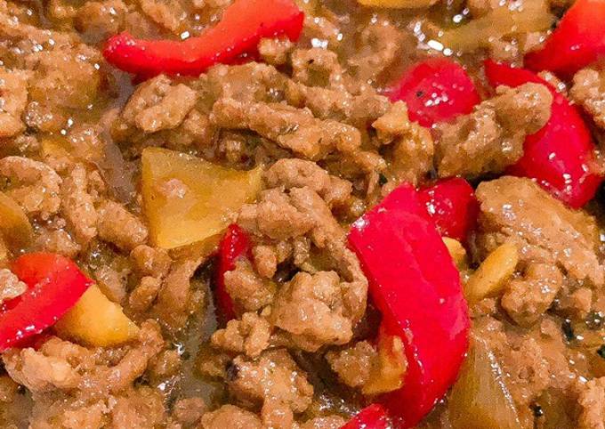 Resep Sapi Giling Lada Hitam oleh Idaayu - Cookpad