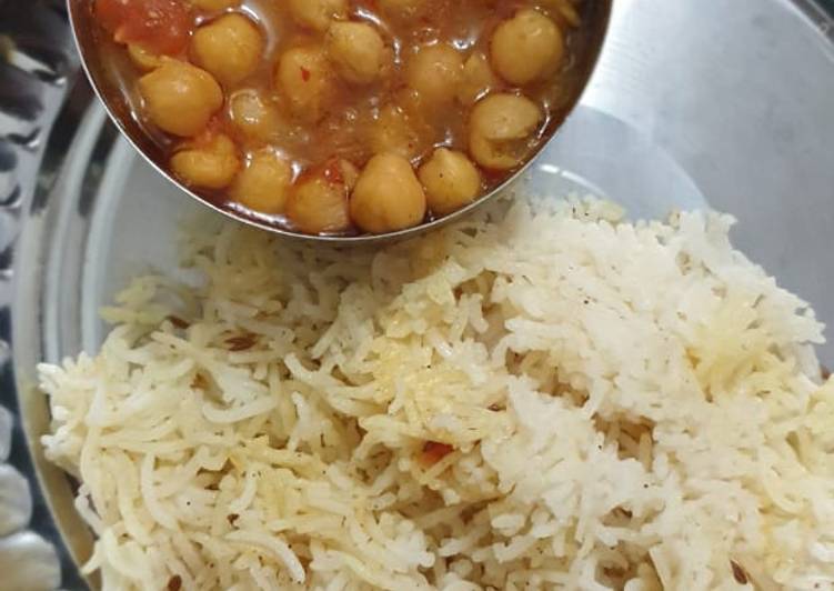 Chole rice Recipe by shruti Mehta - Cookpad