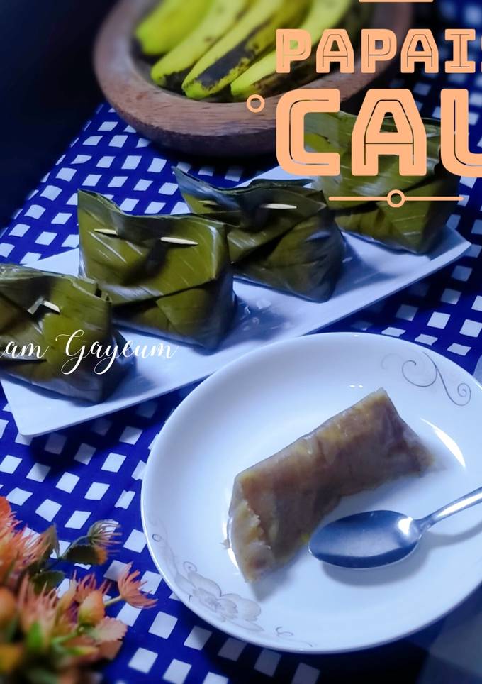 Resep Ciu (Aci Cau) / Papais Cau / Kue Pisang / Rangsing / Leupeut Cau ...