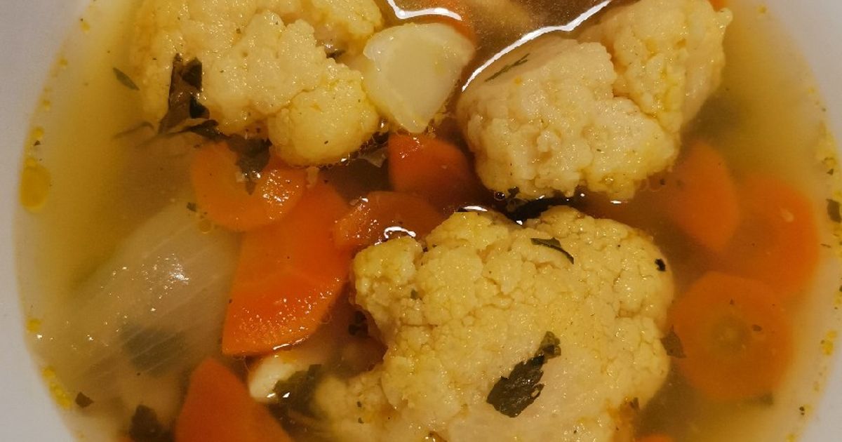 Karfiolleves Vajgaluskával, Gluténmentesen | Ferencné Becsei Irénke ...