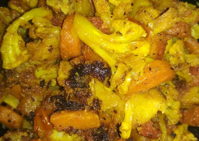 Mix vegetable stir-fry Recipe by Dipti debnath - Cookpad