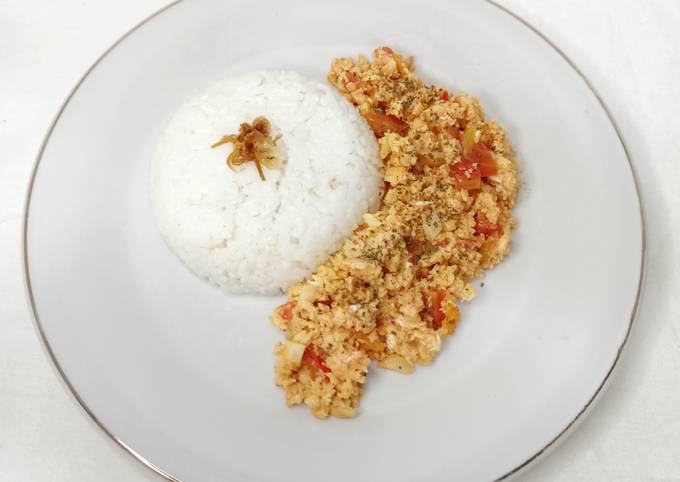 Resep Nasi Telur Tomat 🍛 oleh Febriyana | IG: @febbriyana - Cookpad