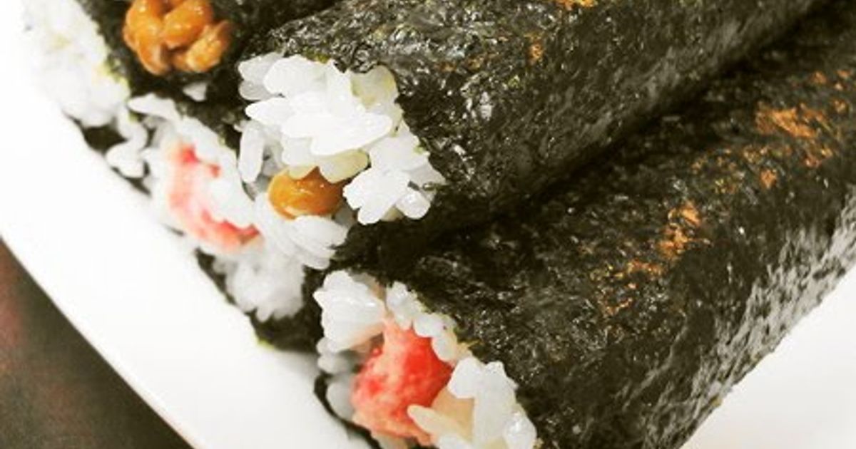 Negitoro Sushi Rolls And Natto Sushi Rolls For Setsubun Recipe By ...