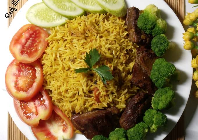 Resep Nasi Mandhi Daging Sapi | Beef Mandhi Rice oleh Dapoer_Santi ...