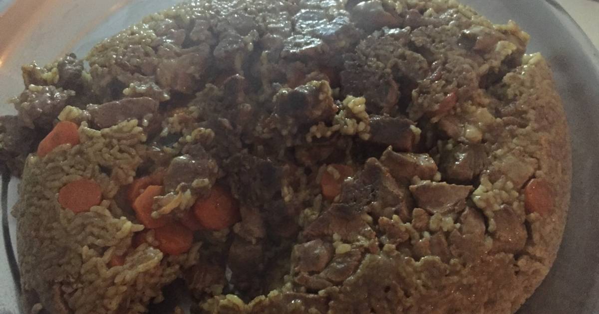 طريقة عمل مقلوبة باللحمة والباذنجان على اصولها بطريقة سهلة وسريعة من ...