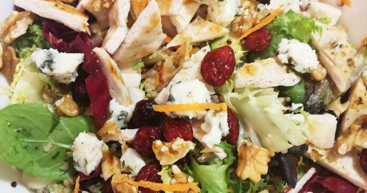 Ensalada Fit de pollo y quinoa Receta de AnabelBernal- Cookpad