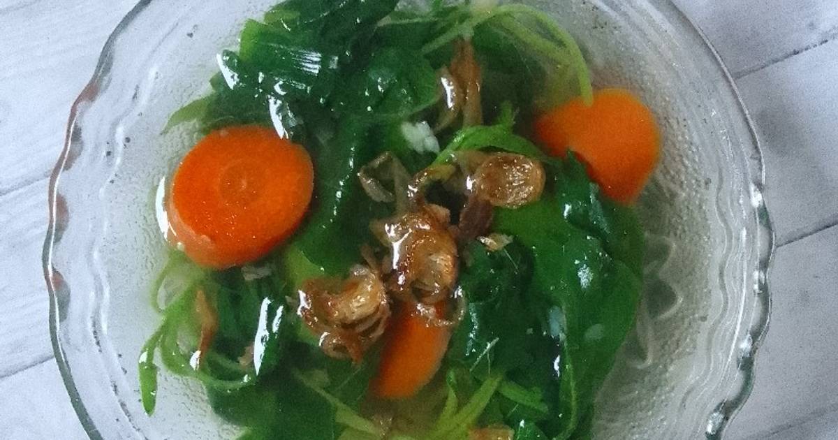 Resep Sayur Bening Jawa (bayam kencur) oleh Nunu Ulfah - Cookpad
