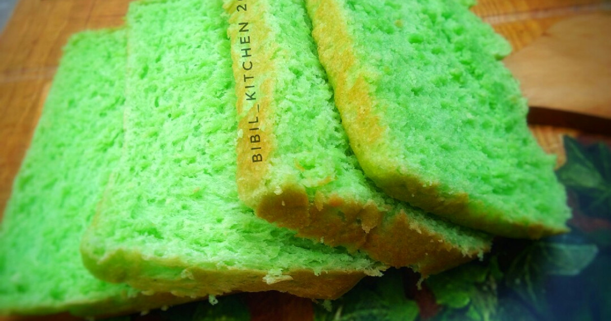 Resep Roti Tawar Pandan oleh Bibil_kitchen - Cookpad