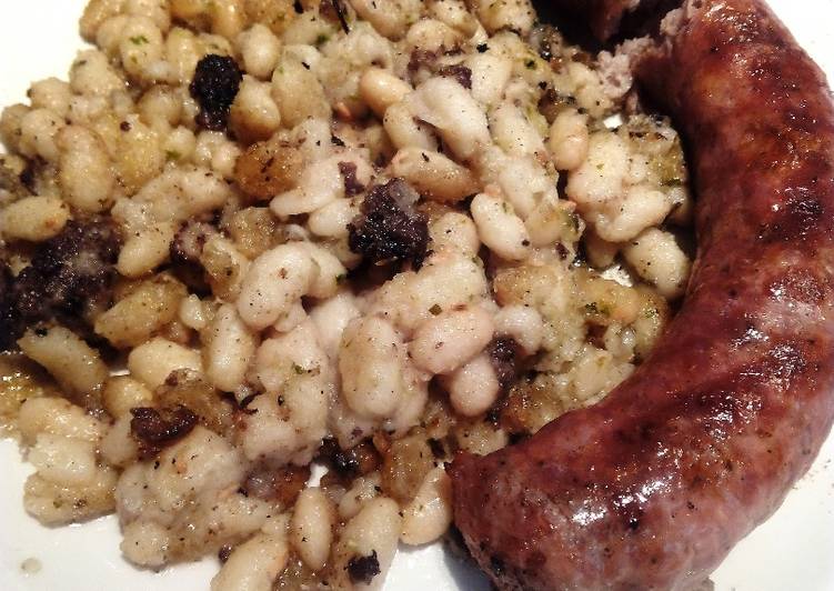 Botifarra amb seques (Butifarras con alubias blancas) Receta de Carmen ...