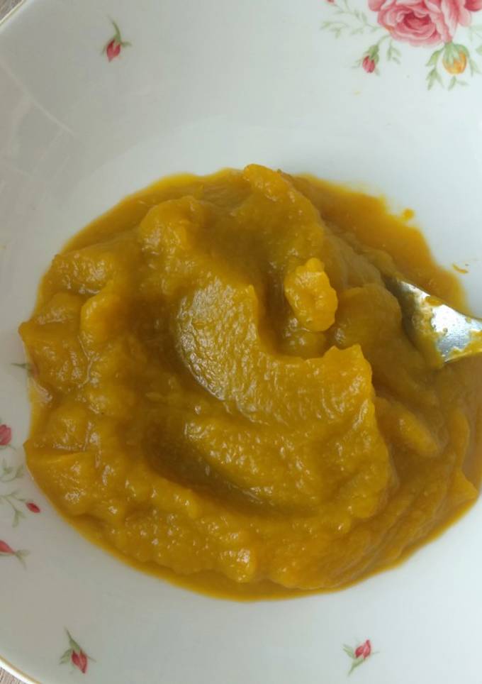 Resep Puree Labu Tanpa Blender MPASI 5m+ oleh Triska - Cookpad