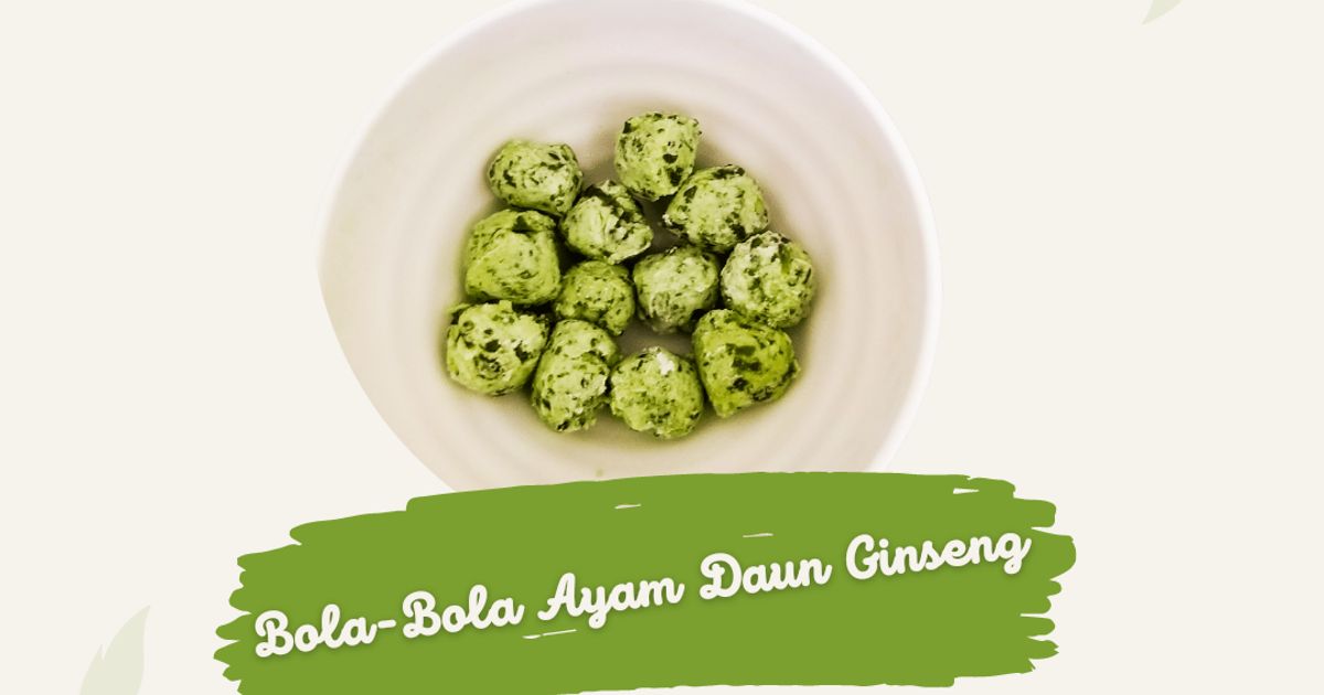 Resep Bola Bola Ayam Daun Ginseng oleh Gizi Autisme - Cookpad