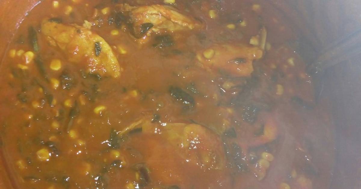 Pollo con espinacas y granos de elote a la Mario, s Receta de MARIO ...