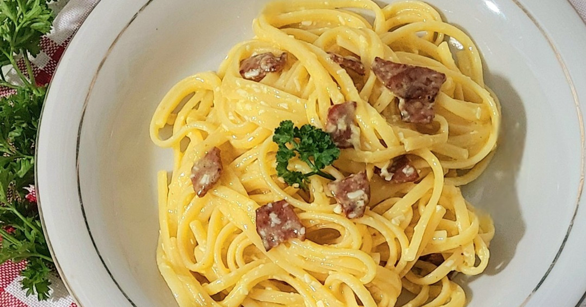 Resep Carbonara Authentic Ala Moment oleh Rini.Wijaya26 - Cookpad
