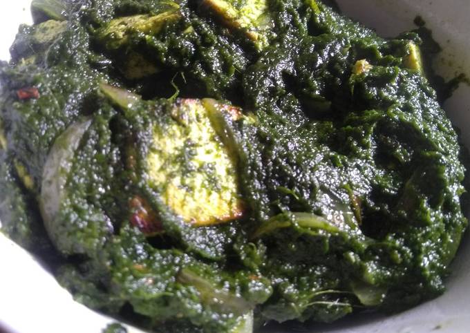 Palang paneer Recipe by Tapasi Seal - Cookpad