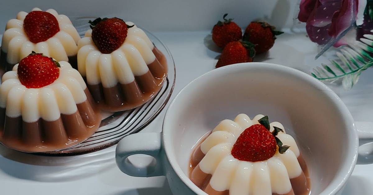 Resep Puding Lapis Susu oleh Gita Rahayu - Cookpad