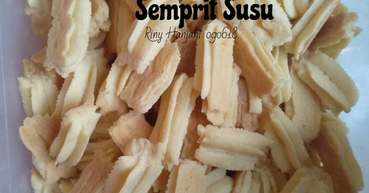 Resep Kue Kering Semprit Susu oleh 🍒Riny Hanjani 🍒 - Cookpad