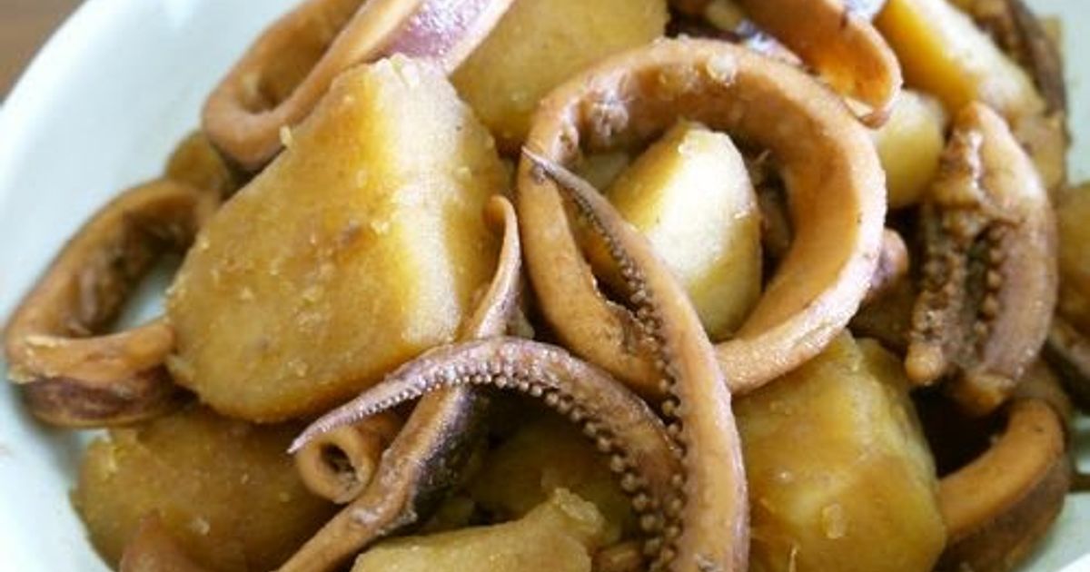Simmered Squid And Potatoes♪ Recipe By Cookpad.Japan