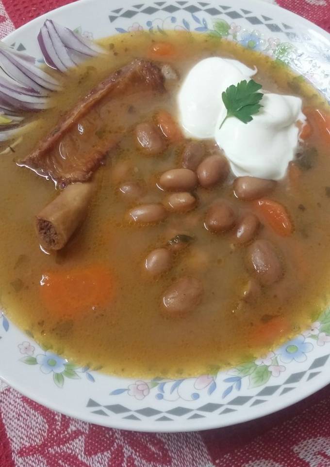 Bab leves füstölt oldalassal | csillucy receptje - Cookpad receptek