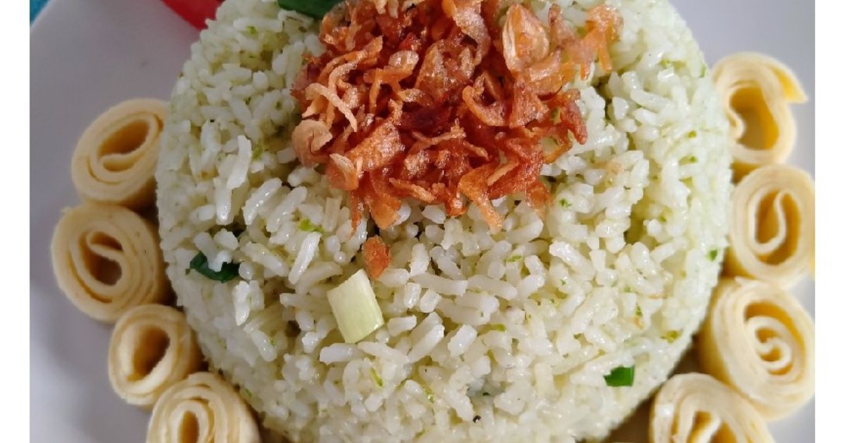 Resep nasi goreng ijo ebi rumahan enak dan mudah - Cookpad