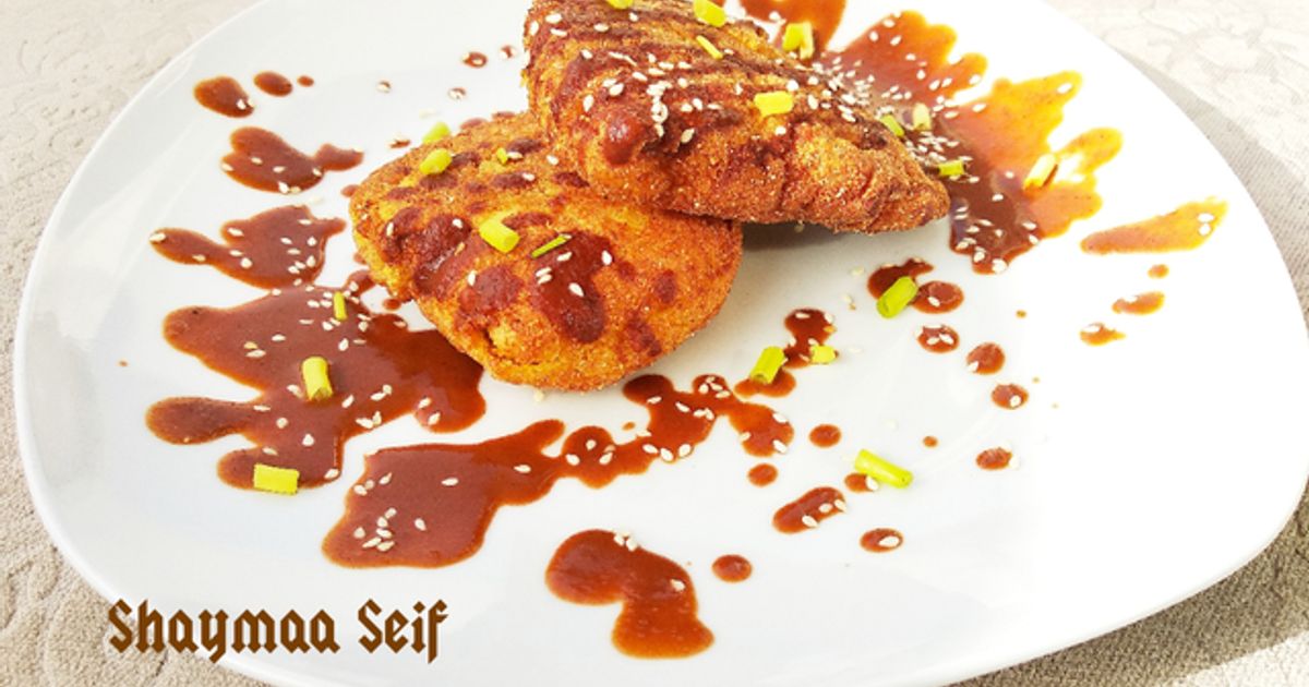 Fried Crispy Chicken With Chocolate Sauce Recipe By Shaymaa Seif