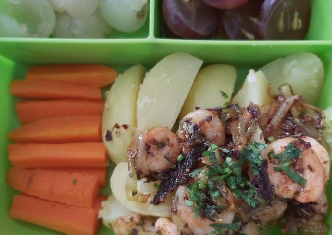 Resep Udang oregano lunch box oleh Nurhayatun Nafsiyah - Cookpad