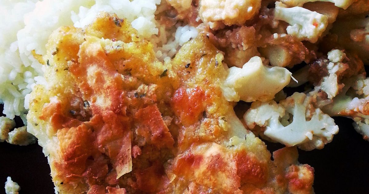 Roasted Cauliflower And Fish Dinner. Recipe By Jessica Desmarais